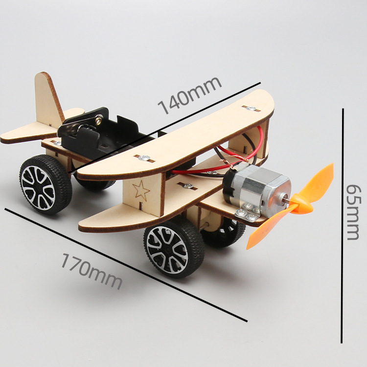 Wooden DIY Airplane Kids Puzzles Helicopter School Projects Experiment ...